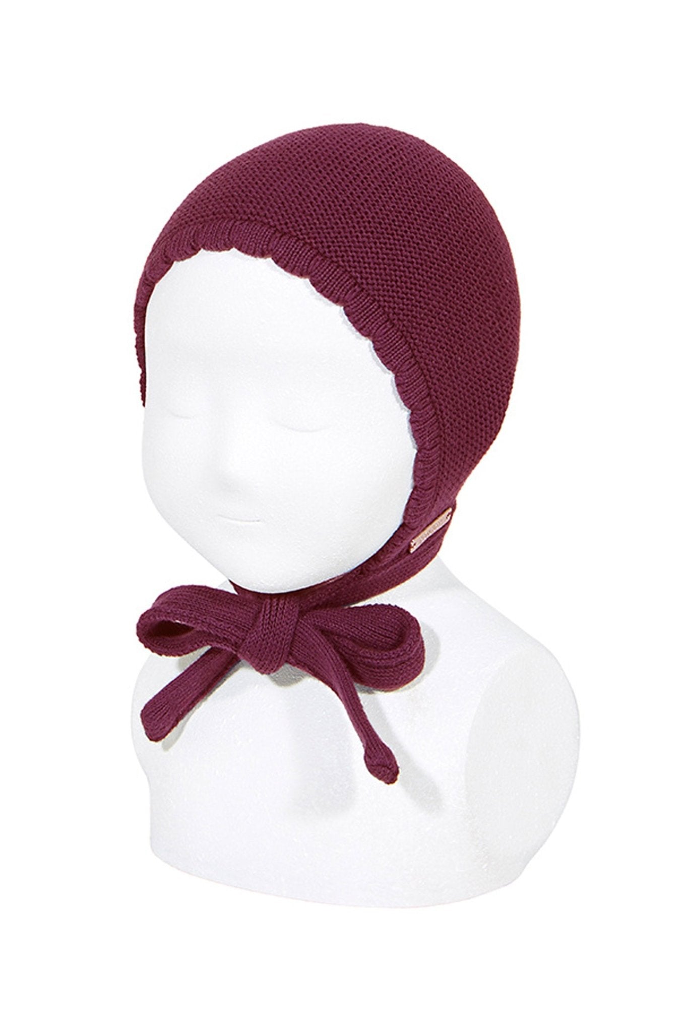 Cóndor | Garnet Garter Stitch Bonnet – Millie and John